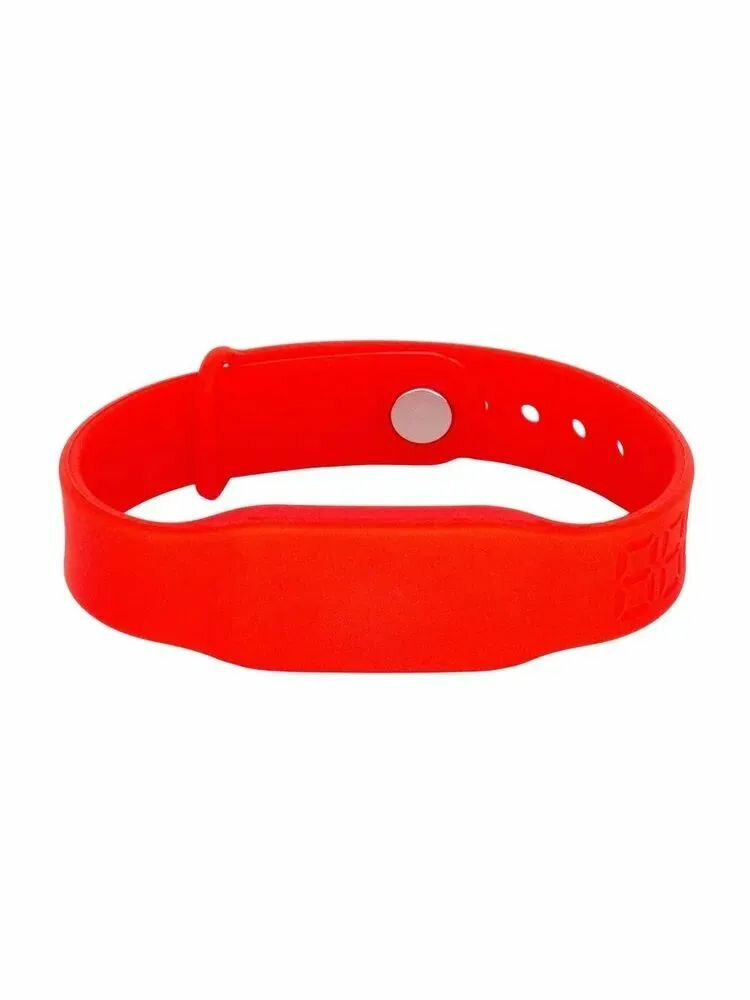 Электронный ключ, RFID браслет EM-Marine (неперезаписываемый) силиконовый / красный / набор 5 шт