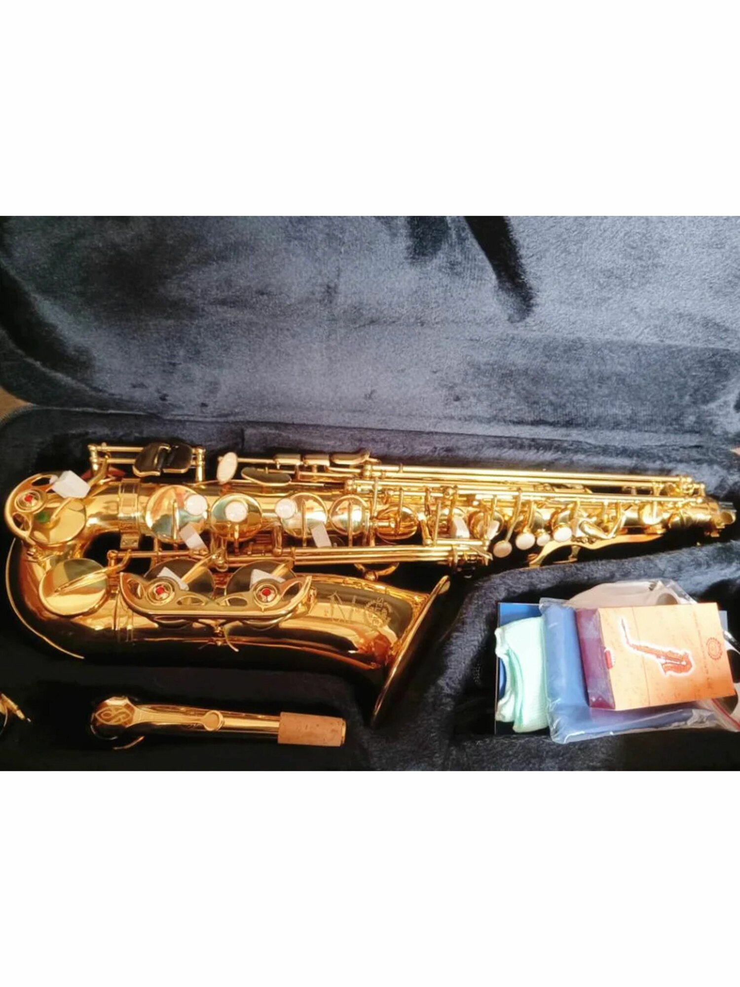 Классический саксофон альт-саксофон SAS-R54 ми-бемоль, расправленный золотой латунный джазовый инструмент с кейсом