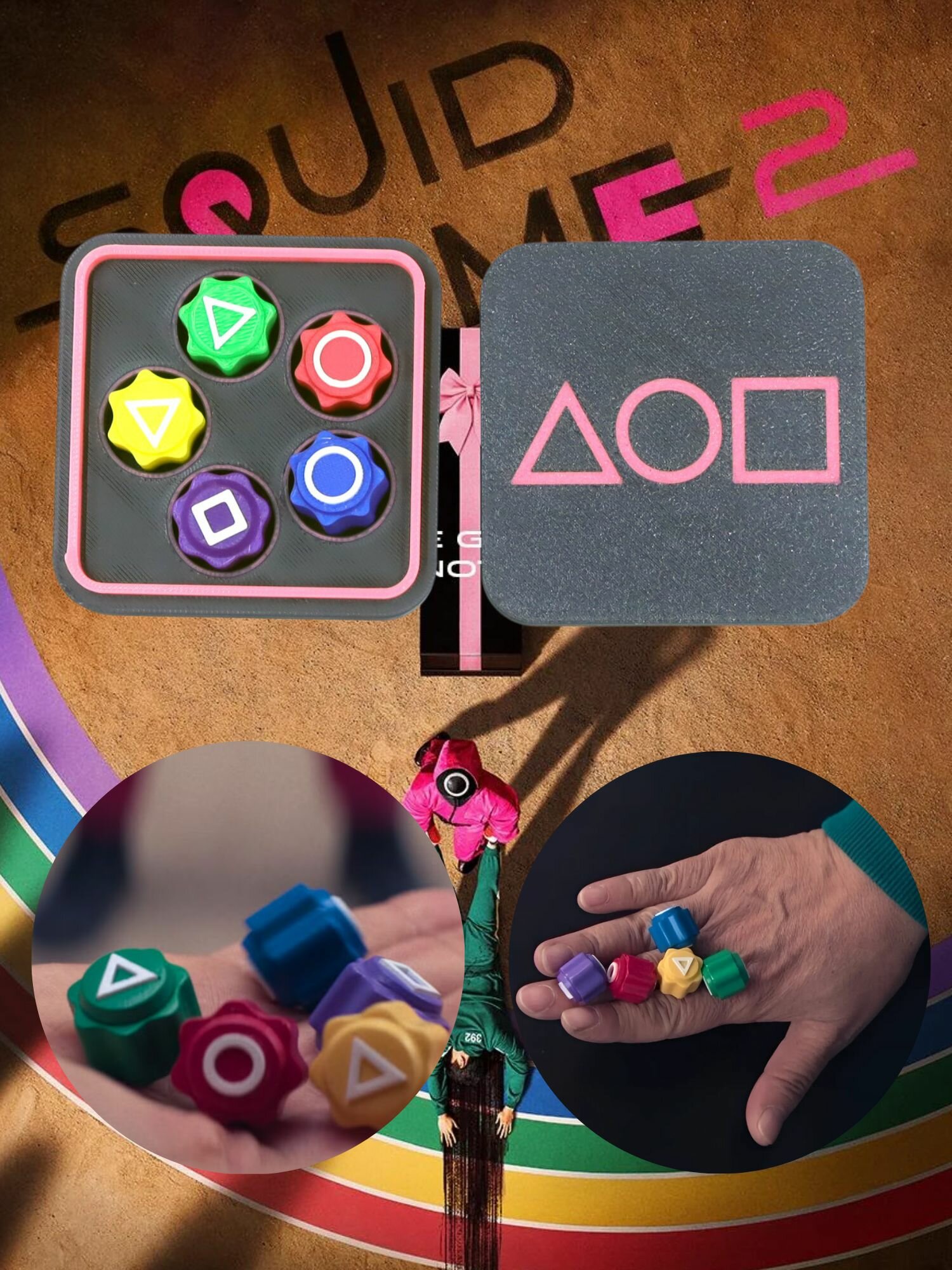 Набор Гонги: Традиционная корейская игра на ловкость (5 камней, компактная упаковка)