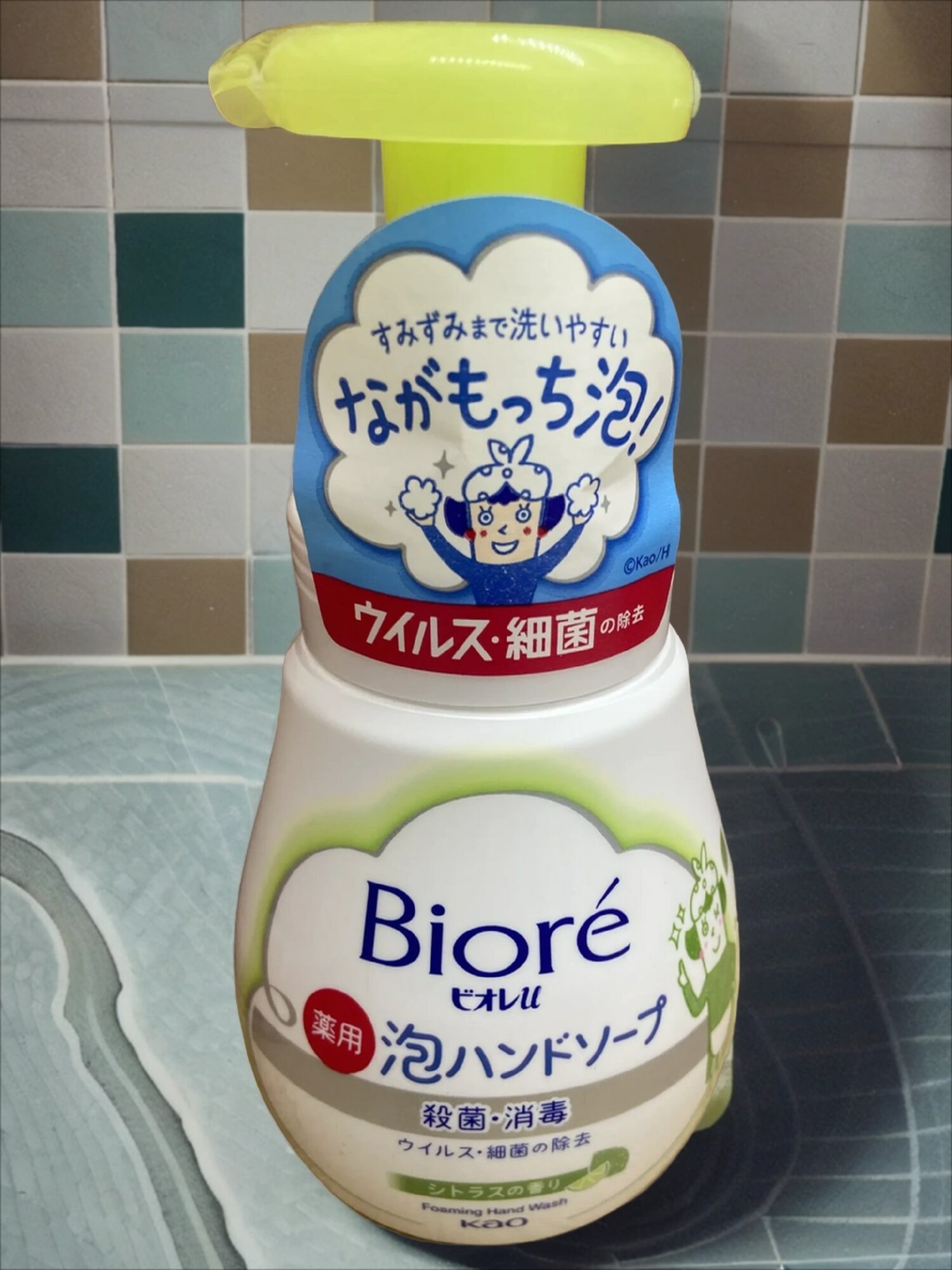 Kao Biore Мыло-пенка для рук антибактериальная с ароматом Цитрусов 240 мл