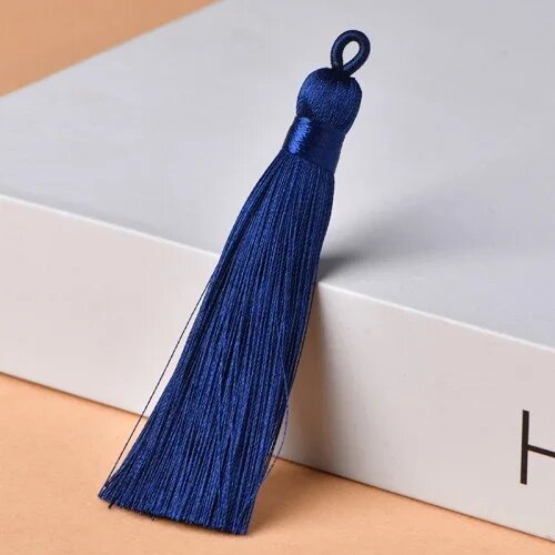 Браслет с кисточками, кулон, аксессуар «сделай сам» Темно-синий, 11