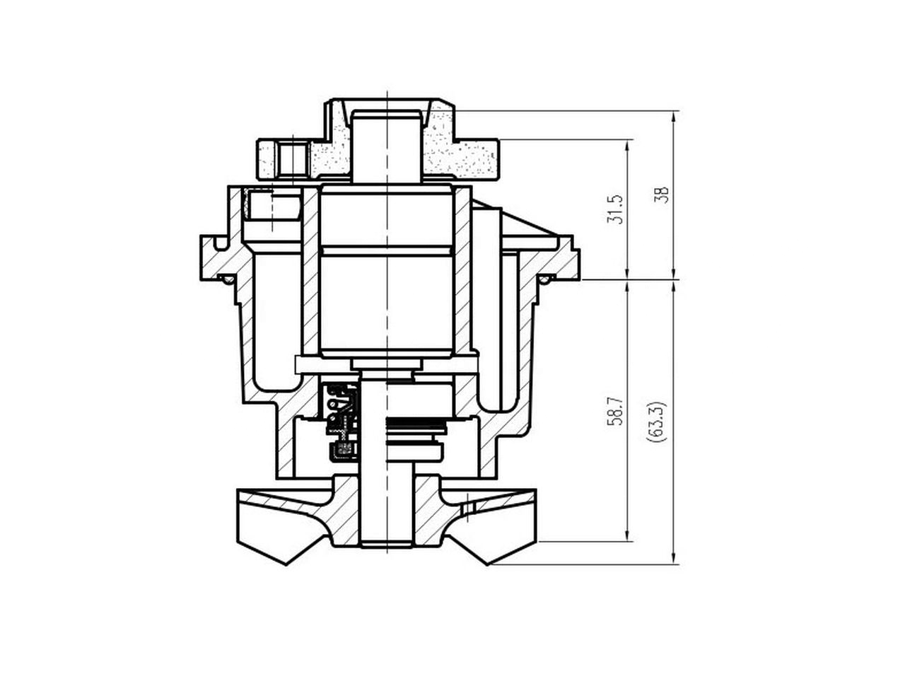 UNIO WAP-10145 (022121011 / 022121011A / 022121011AX) помпа водяная VW Passat (Пассат) b6 05-, Touareg (Туарег) i, II 02-, Audi
