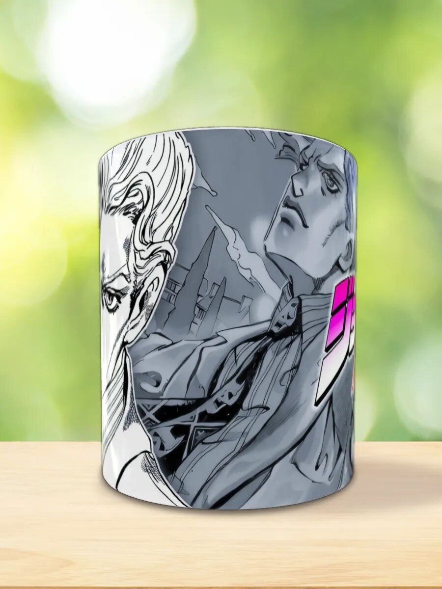 Кружка Jojo's Bizzare Adventure манга Хирохиро Араки