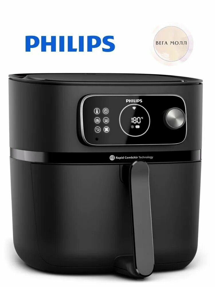 Philips Аэрогриль HD9875/90 Airfryer, черныйRapid CombiAir, вкусный и низкокалорийный