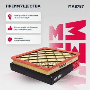 Фильтры воздушные и салонные (легковые) MARSHALL арт. ma8787