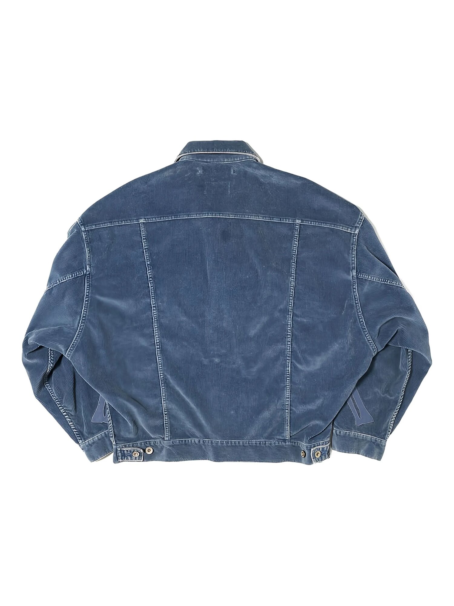 Куртка Doublet Skeleton-appliqué corduroy jacket, размер S, blue — фото 1