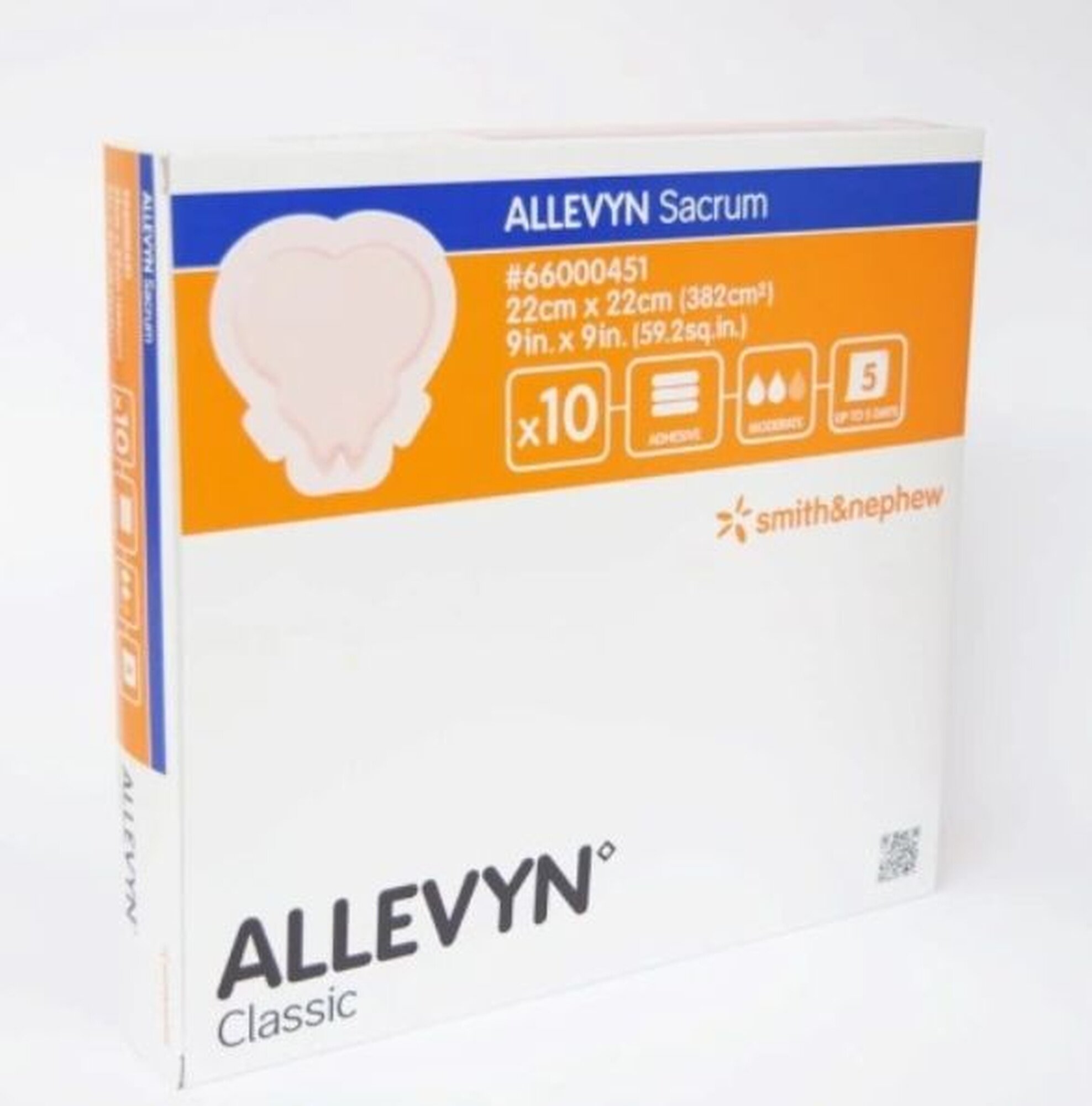 Повязка Smith&Nephew "Allevyn Foam", для пролежней, 22x22 см, 10 штук