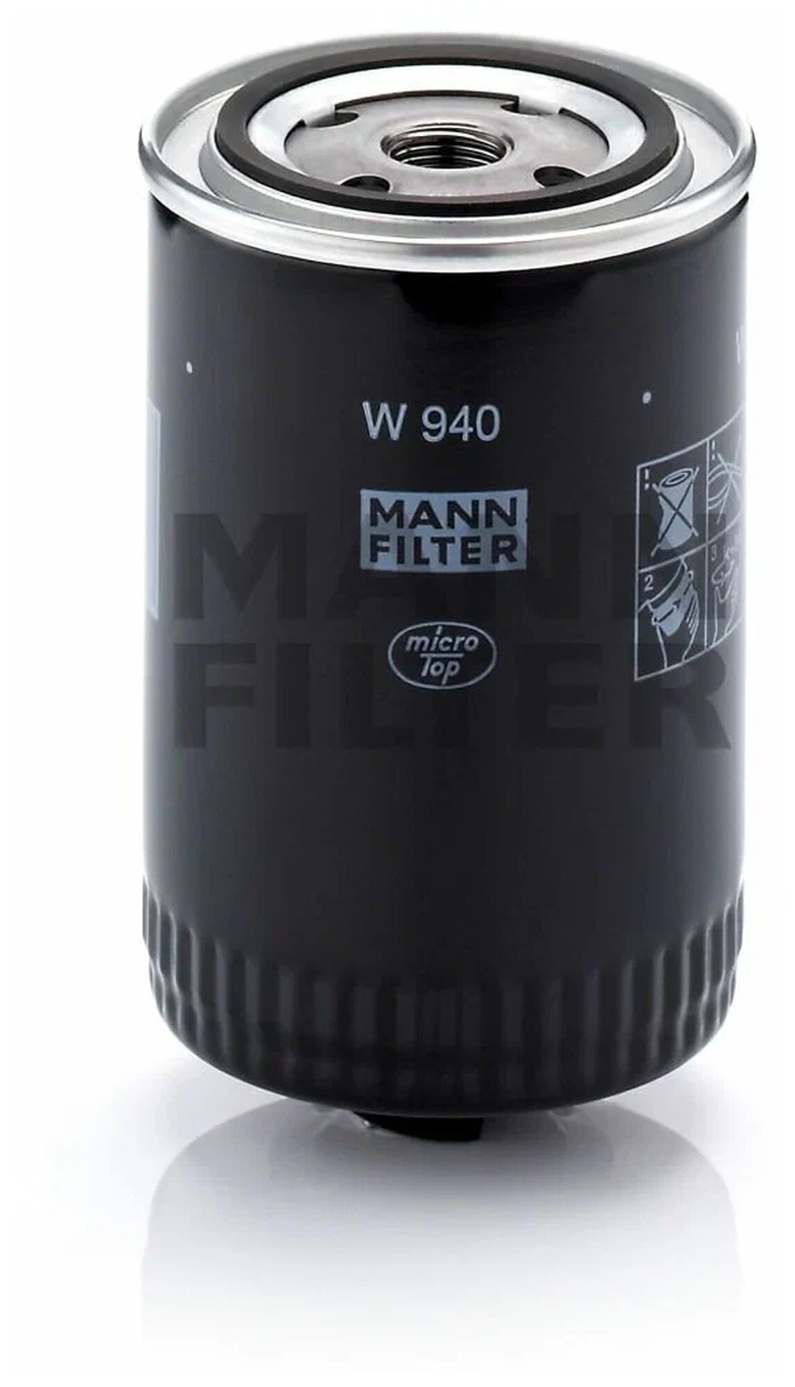 Фильтр масляный MANN FILTER W940, для Porsche 911/914 и Lancia Fulvia