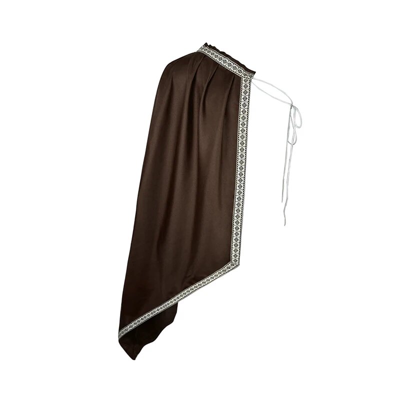 Средневековая накидка Мушкетер из полиэстера Коричневый, верблюжий