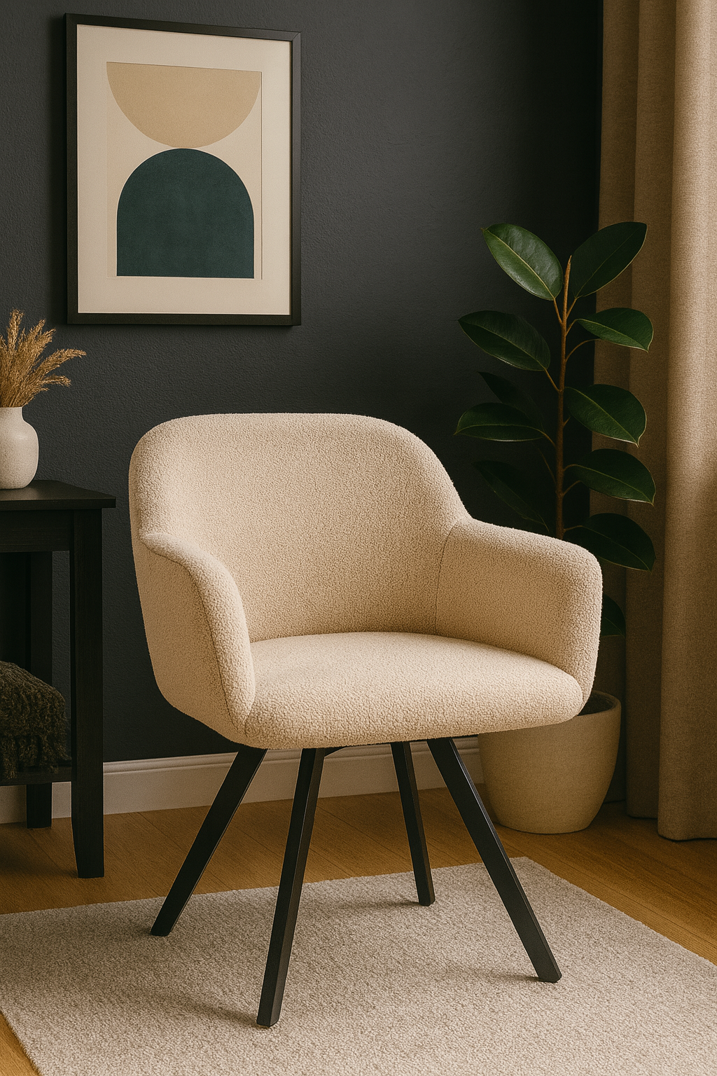 Мягкий кухонный стул с поворотным механизмом и подлокотниками, ВС/167, виста