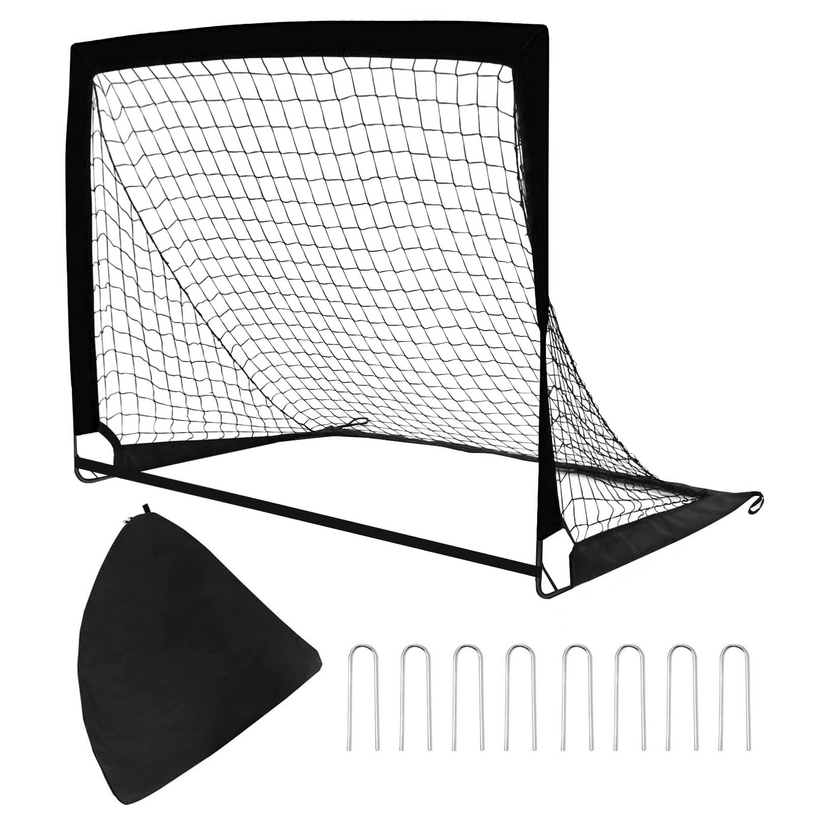 Портативные детские футбольные ворота, всплывающие футбольные ворота 4 x 3 дюйма для заднего двора, в помещении и на открытом воздухе, футбольная сетка для малышей, легкая и прочная