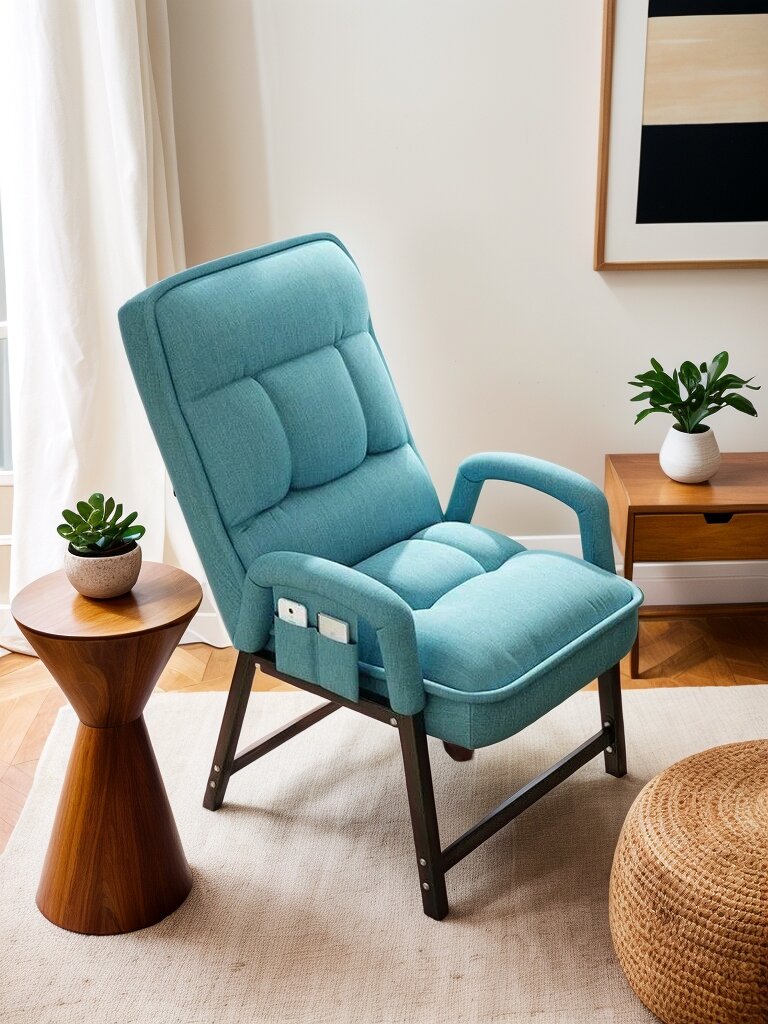 Кресло, арт-деко, с подлокотниками, на металлокаркасе, хлопок