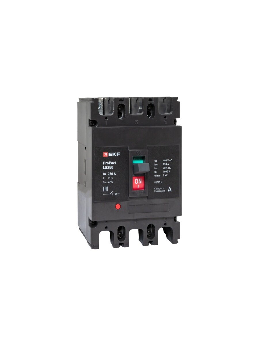Выключатель автоматический LS250 25кА 3P 250А ProPact EKF mccb-250-25-3-250-ls