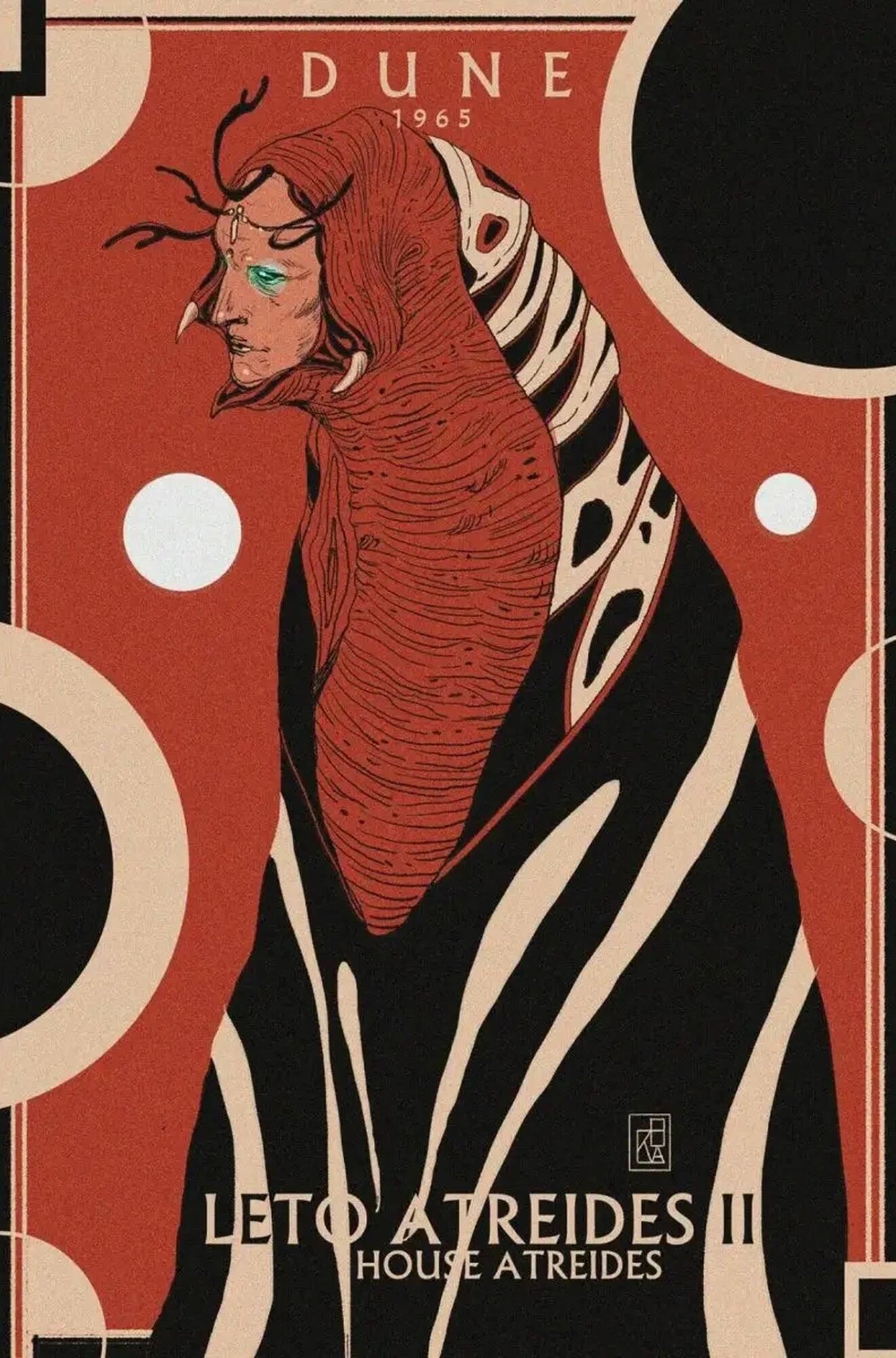 Плакат, постер Dune. Дюна. Лето Атрейдес на бумаге, размер 21х30см