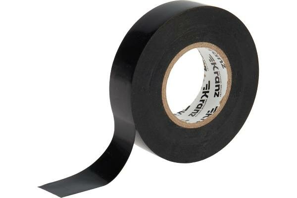 Изолента ПВХ KRANZ 0,18х19мм 20м черная