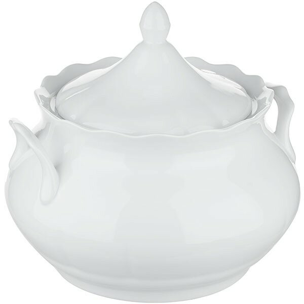 Супница «Романc», фарфор, 3 л, белый (Добрушский фарфоровый завод)