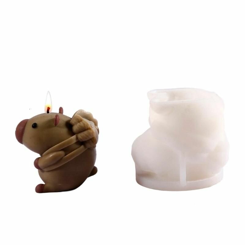 3D Форма для мусса из силикона в виде капибары, - 1