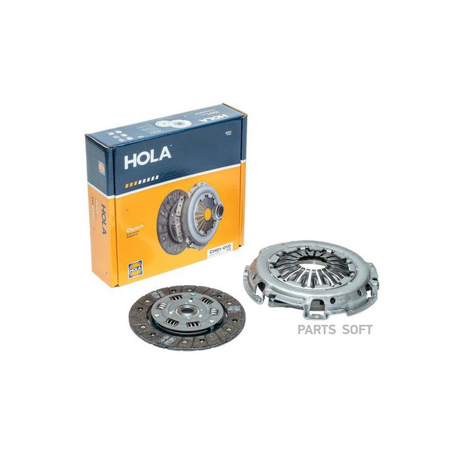 Cцепление, серия DTC, без подш, с гидравлическим приводом сцепления, LADA Largus (1.6, КПП JR5) RE от официального дистрибьютора, HOLA, артикул CH01010
