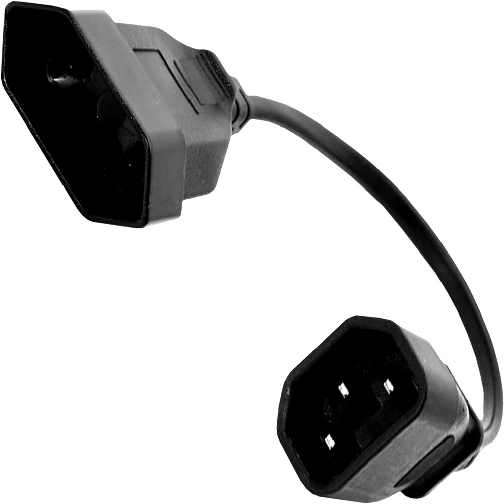 Шнур адаптера питания европейского стандарта, штекер IEC 320 C14 в Европейский стандарт CEE 7/16, 2-контактный Женский Кабель питания для UPS PDU 30 см * 1 C14-CEE716R-30/075