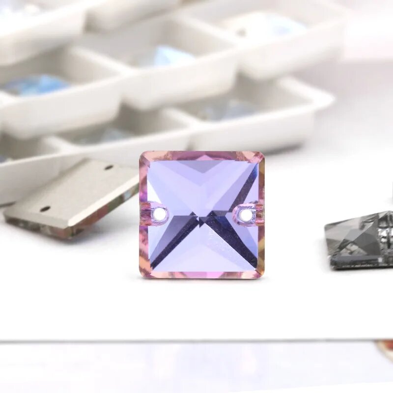 Стразы Astrobox Magic квадратные 10 шт. 12mm, Vitrail Light