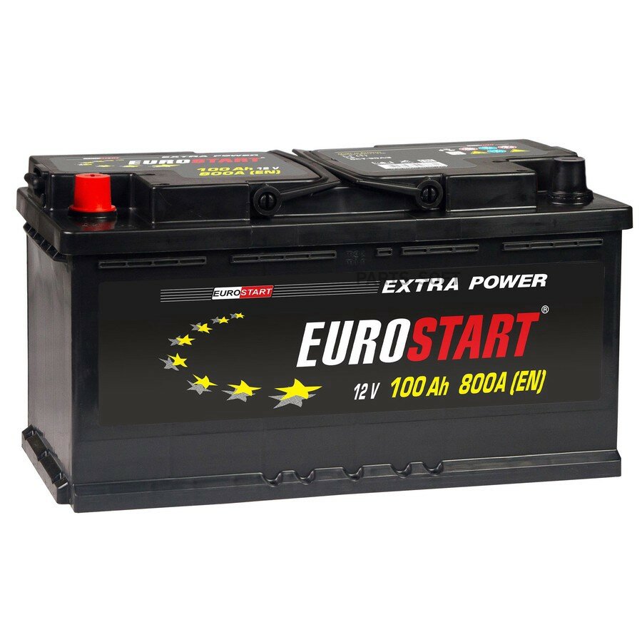 Аккумуляторная батарея 100Ah EUROSTART Extra Power L+ от официального дистрибьютора, EUROSTART, артикул EU1001