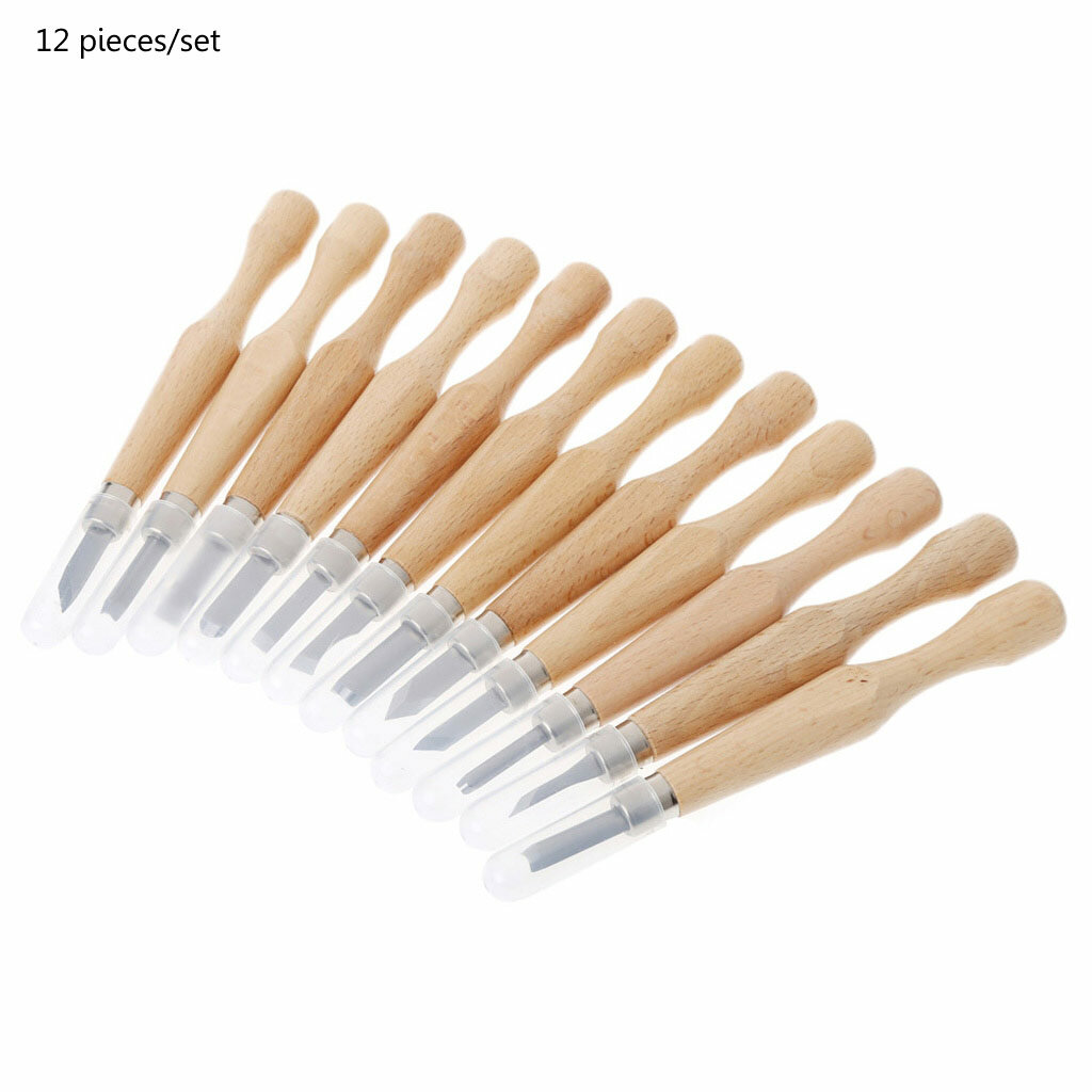 5/6/8/10/12 шт. Набор инструментов для самостоятельной резьбы по дереву, ручные резцы, стамески