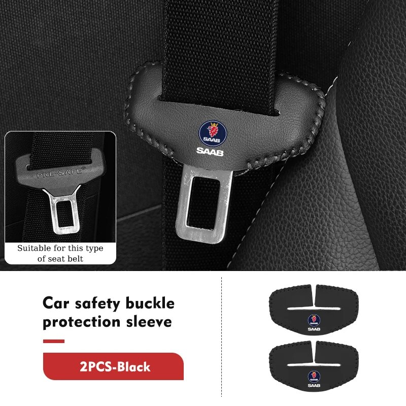 2 шт, защитный чехол для SAAB 9-3 9-5 93 9000 900 9-7 600 99 9-X 97X Turbo X A-black-2PCS