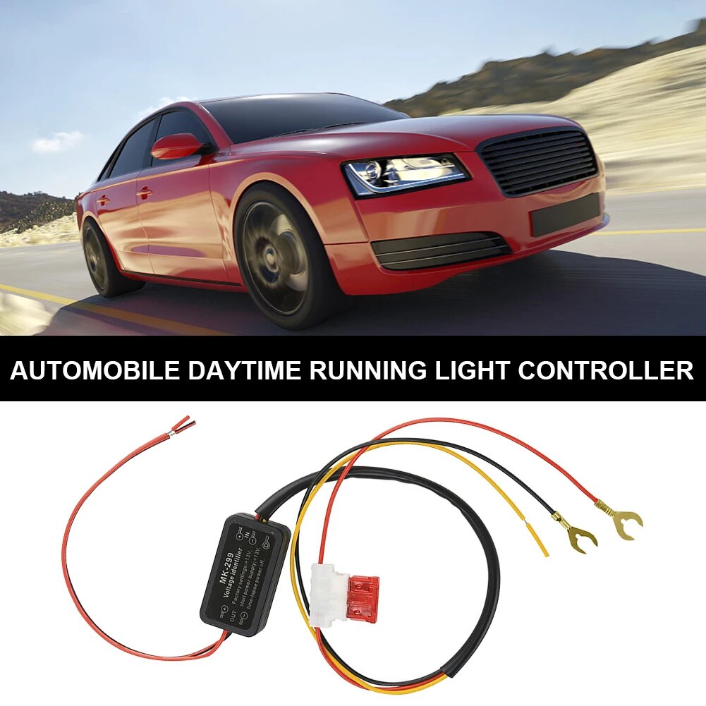 12 В-24 В автомобильный светодиодный контроллер DRL водонепроницаемый универсальный модуль контроллера светодиодный автоматический контроль для авто автомобильных аксессуаров