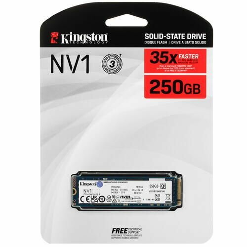 250 ГБ SSD M.2 накопитель Kingston NV1 (SNVS/250G)