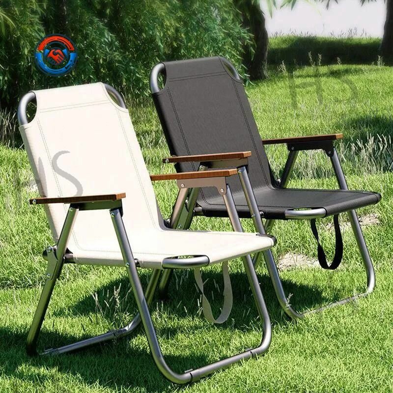 Складное кемпинговое кресло для отдыха на природе, пляжный стул трансформер с удобной конструкцией, компактный туристический стул для пикника, рыбалки и дачи