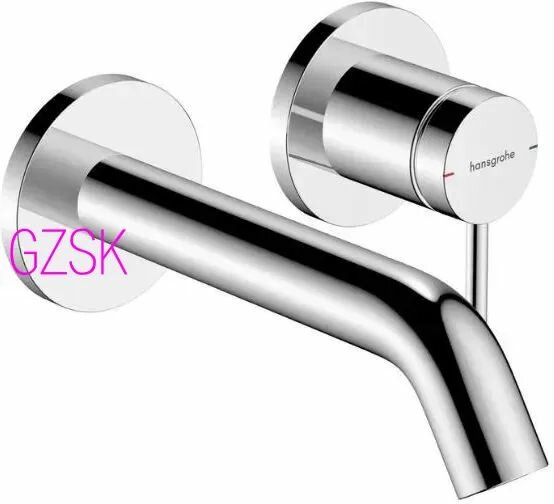 Настенный смеситель для раковины Hansgrohe Tecturis S 16,5 см, 73350000 хром