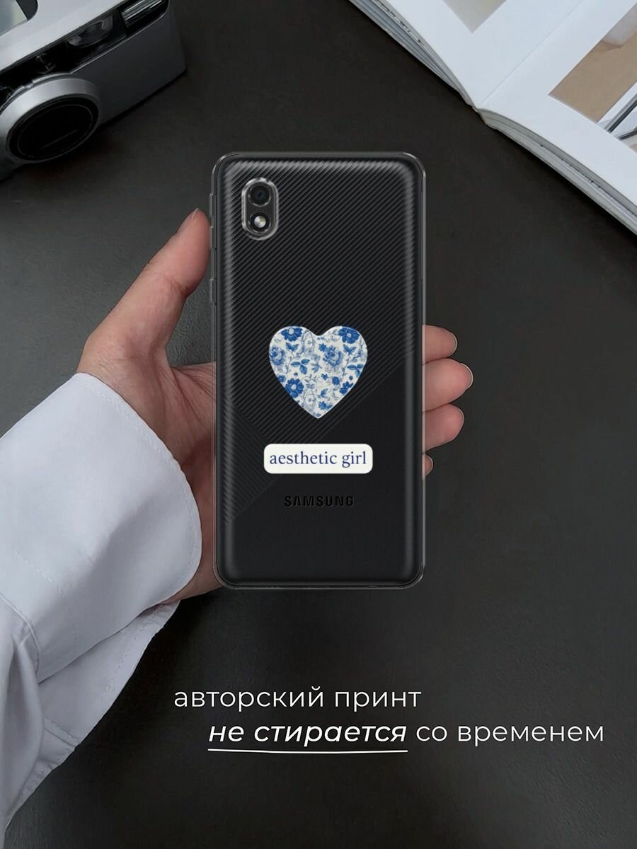 Чехол на Samsung Galaxy A01 Core / Самсунг Галакси А01 Core с принтом "Aesthetic girl" — фото 1