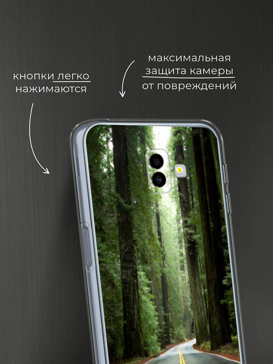 Чехол на Samsung Galaxy J6 + / Самсунг Галакси J6 Плюс 2018 с принтом "Лес 17" — фото 1