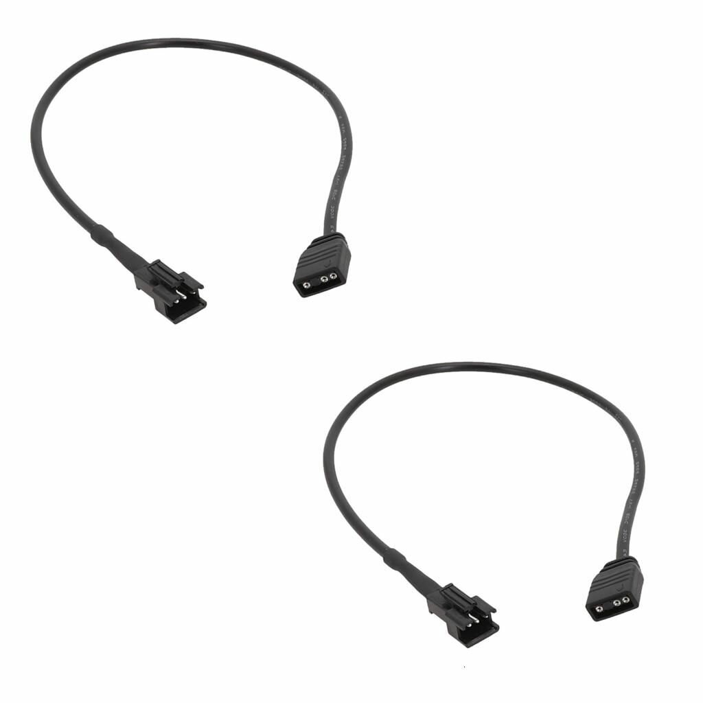 Набор 2 -го шнура Argb для DeepCool/Lian Li Li LED LERIPS Computer Fan, - 3-контактный разъем