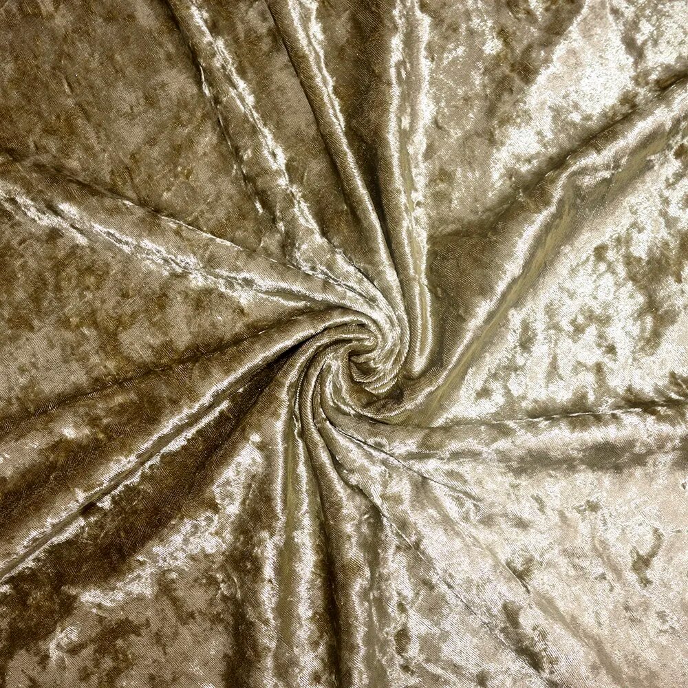 Эластичная золотая бархатная ткань Amyries 160 см Коричневый, 150CMX160CM, Khaki-4