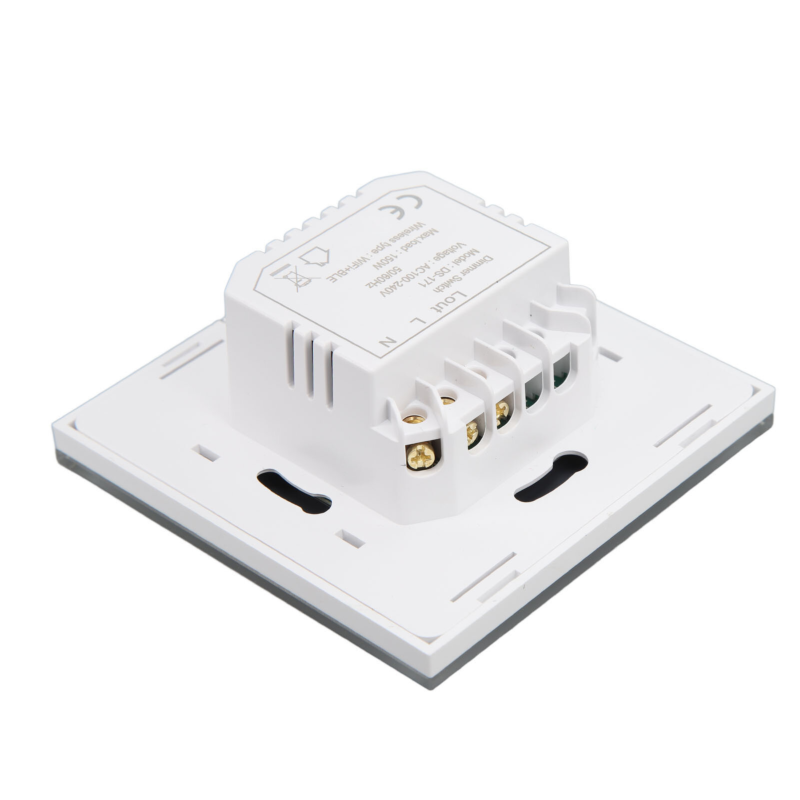 Смарт выключатель с диммером по WiFi с дистанционным управлением через приложение Bluetooth для голосового управления AC100 240V, индукционное управление