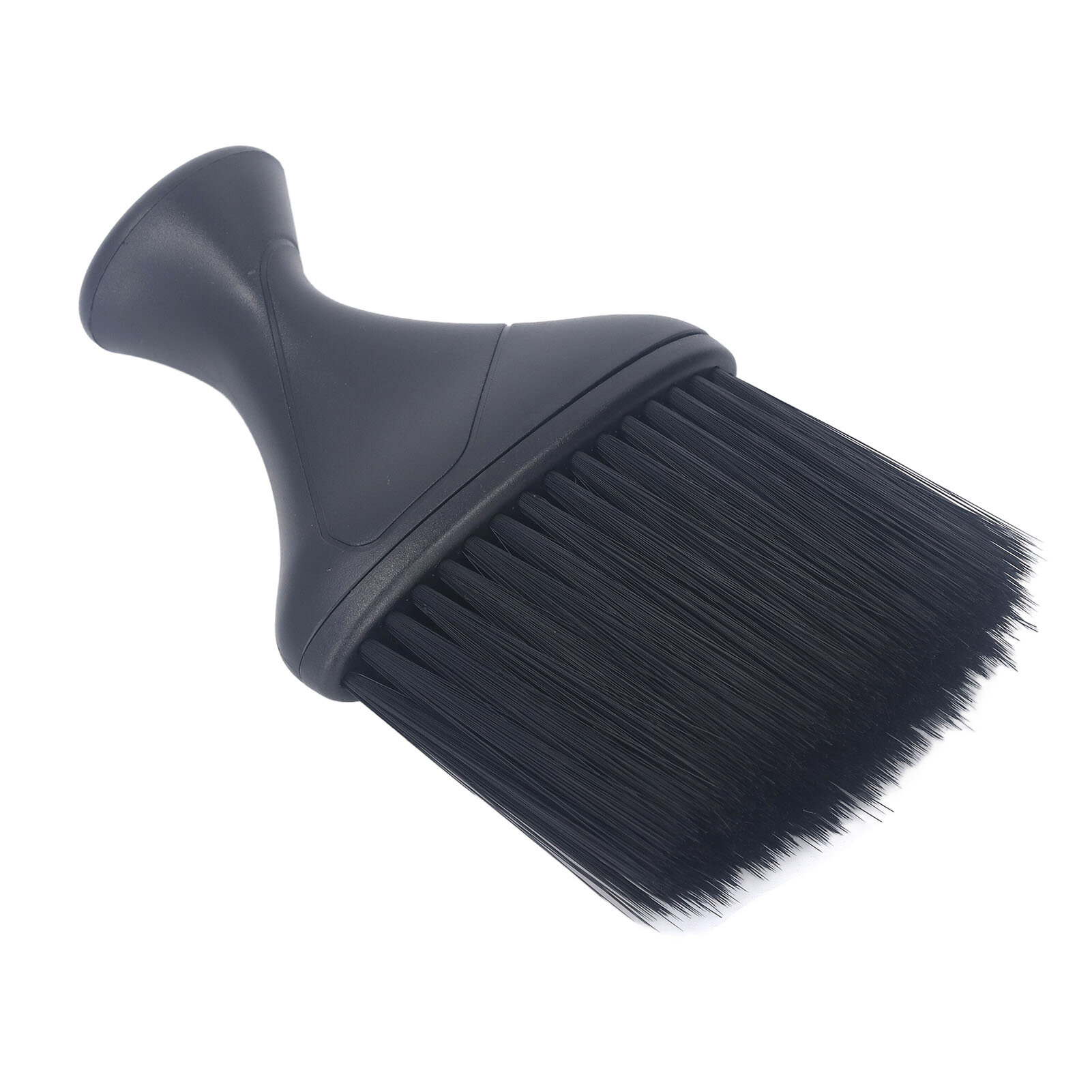 Щетка для чистки шеи Duster Черная сплюснутая щетка для волос для шеи Мягкая нейлоновая парикмахерская щетка Duster