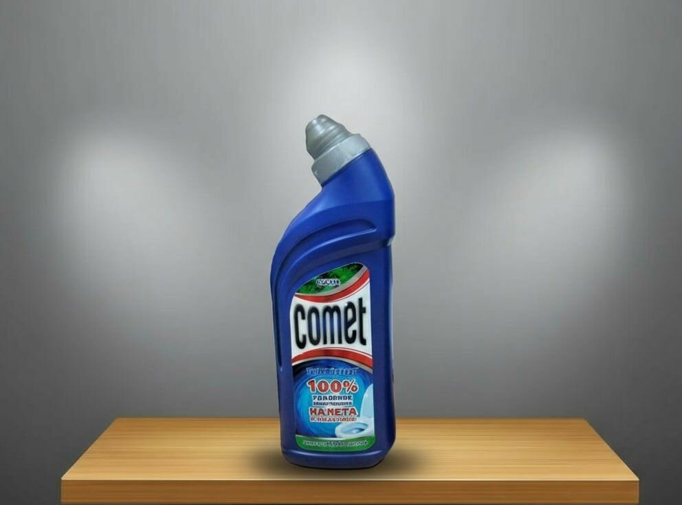 Универсальное чистящее и дезинфицирующее средство для туалета от налета и ржавчины гель Comet 500 мл сосна