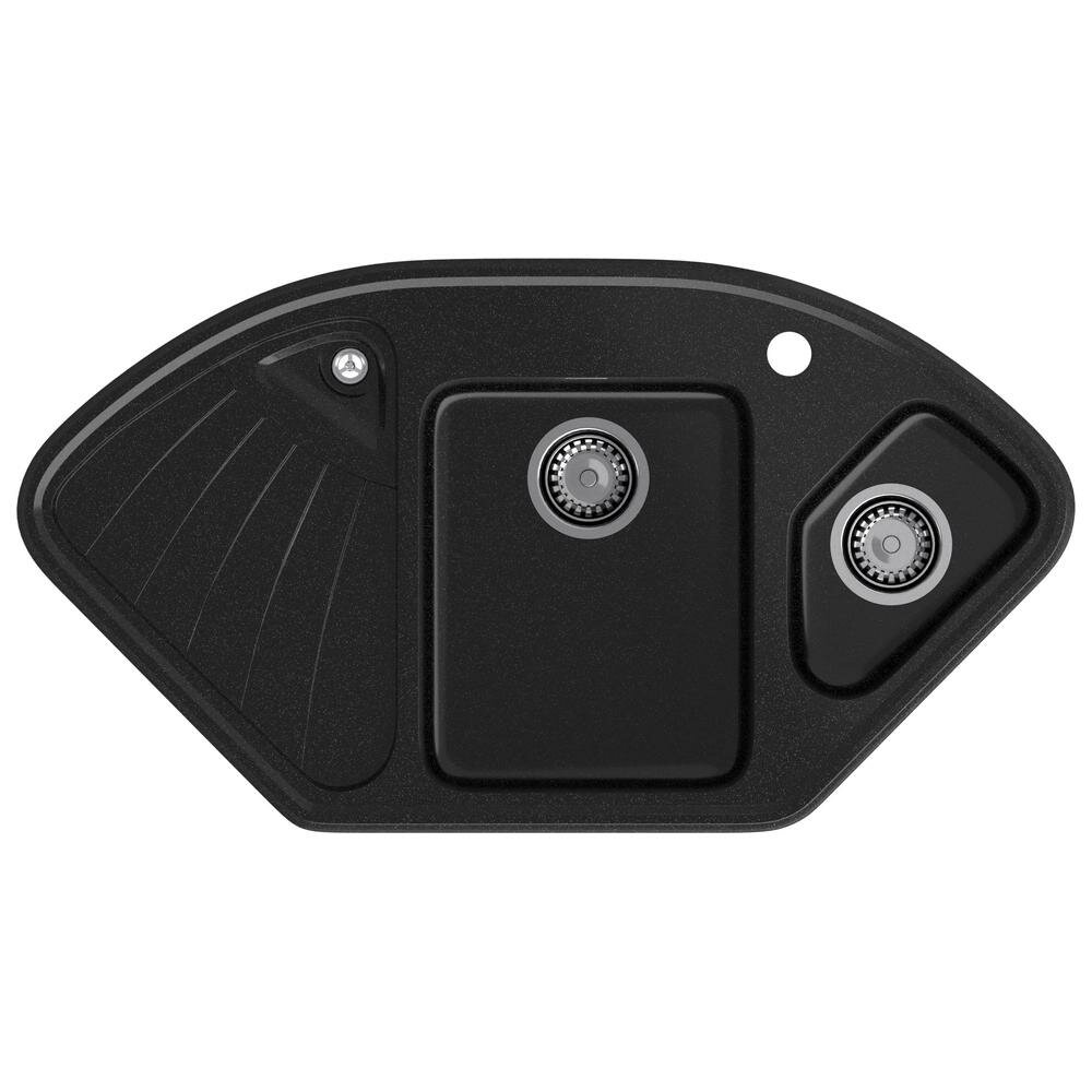 Кухонная мойка GranFest CORNER 1040E, черный