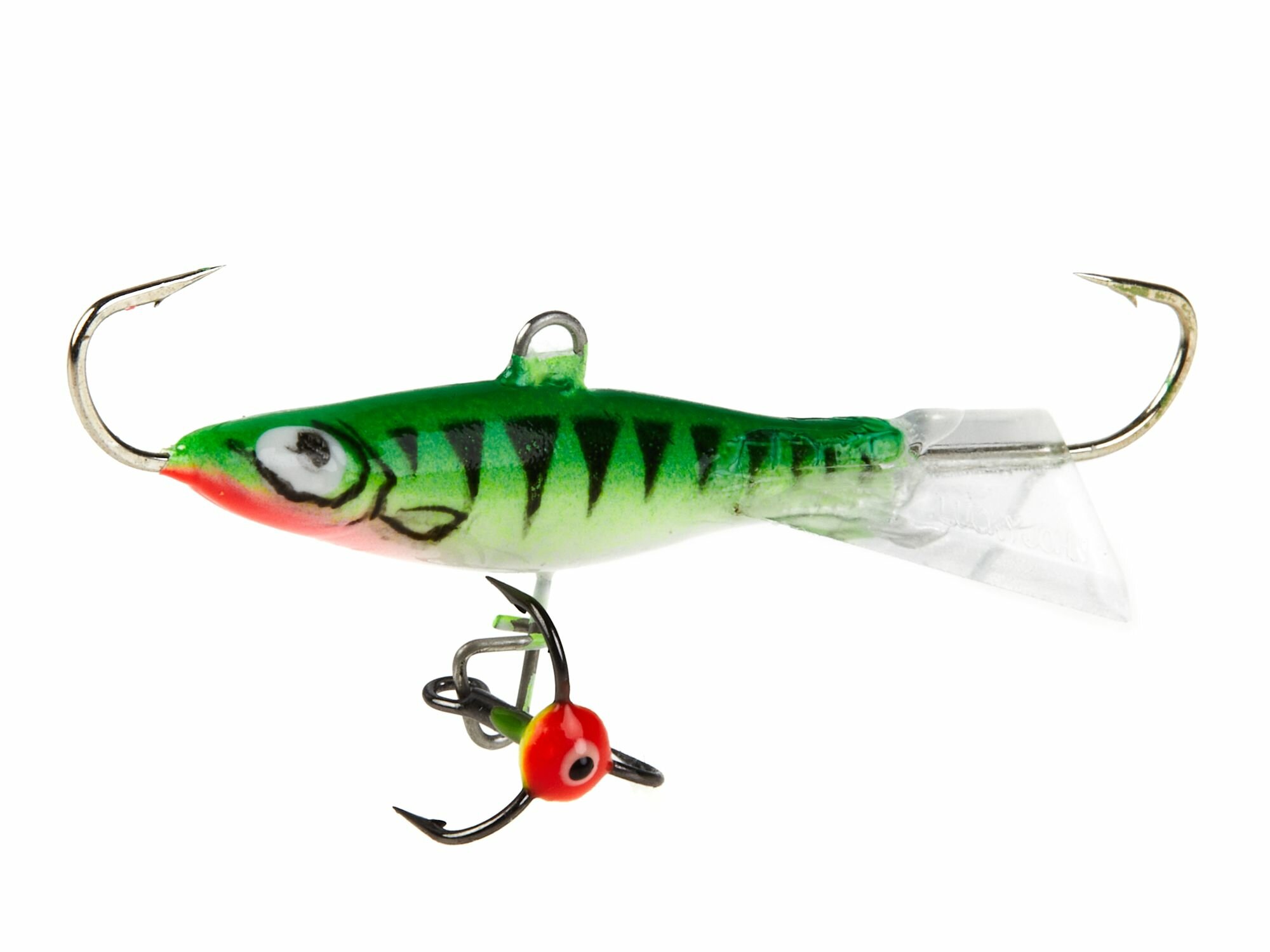 Балансир для зимней рыбалки Lucky John VIKING 4 с тройником, длина 40мм, цвет 24T / Балансир Лаки Джон на окуня, судака, щуку