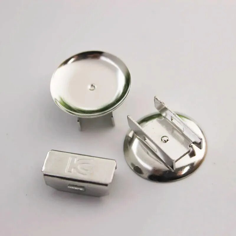 Основы для резинок для волос, металлические, без никеля, 100 шт.