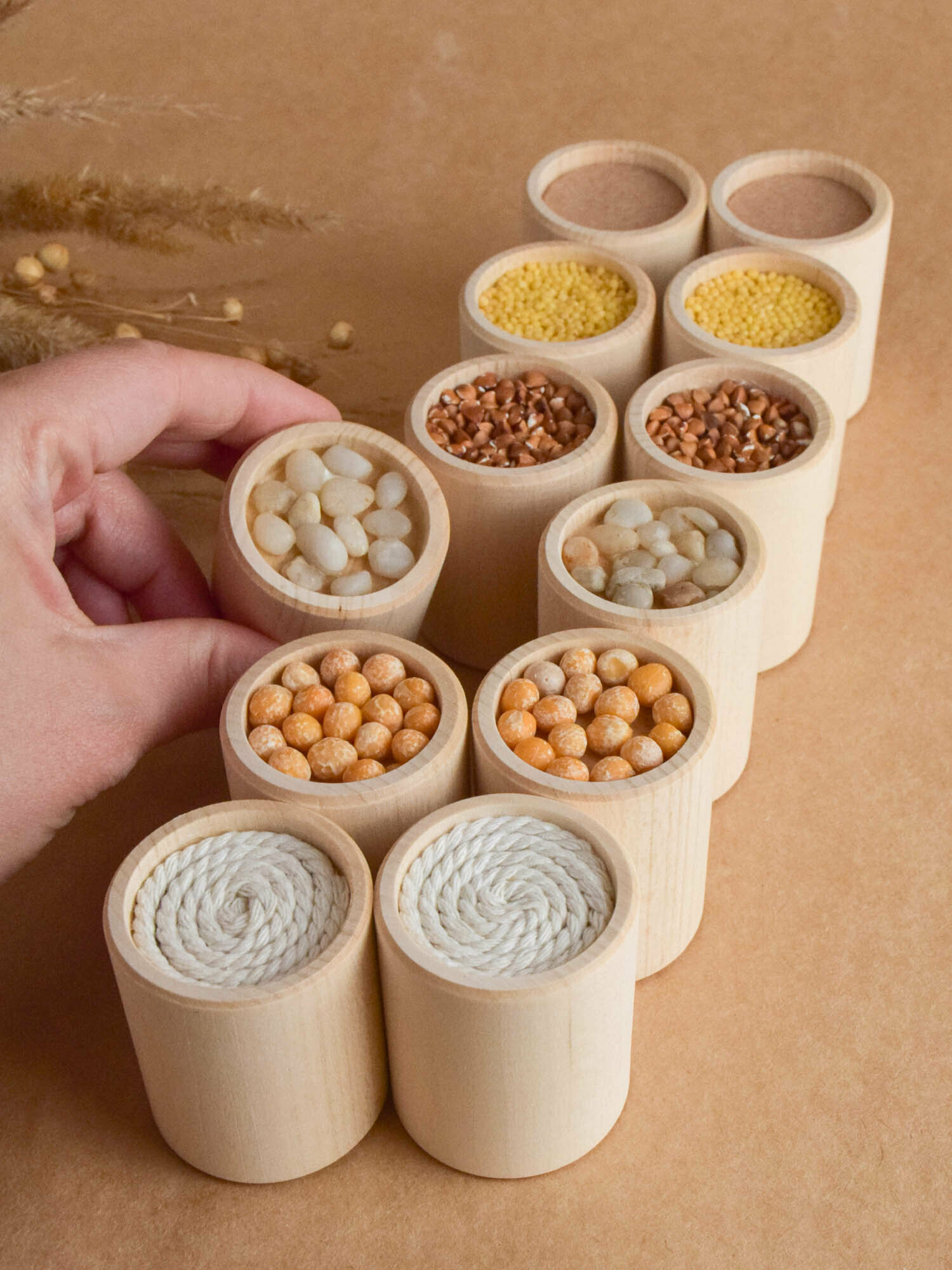 Тактильное Лото Сенсорное для Малышей Игра Мемо Найди Пару