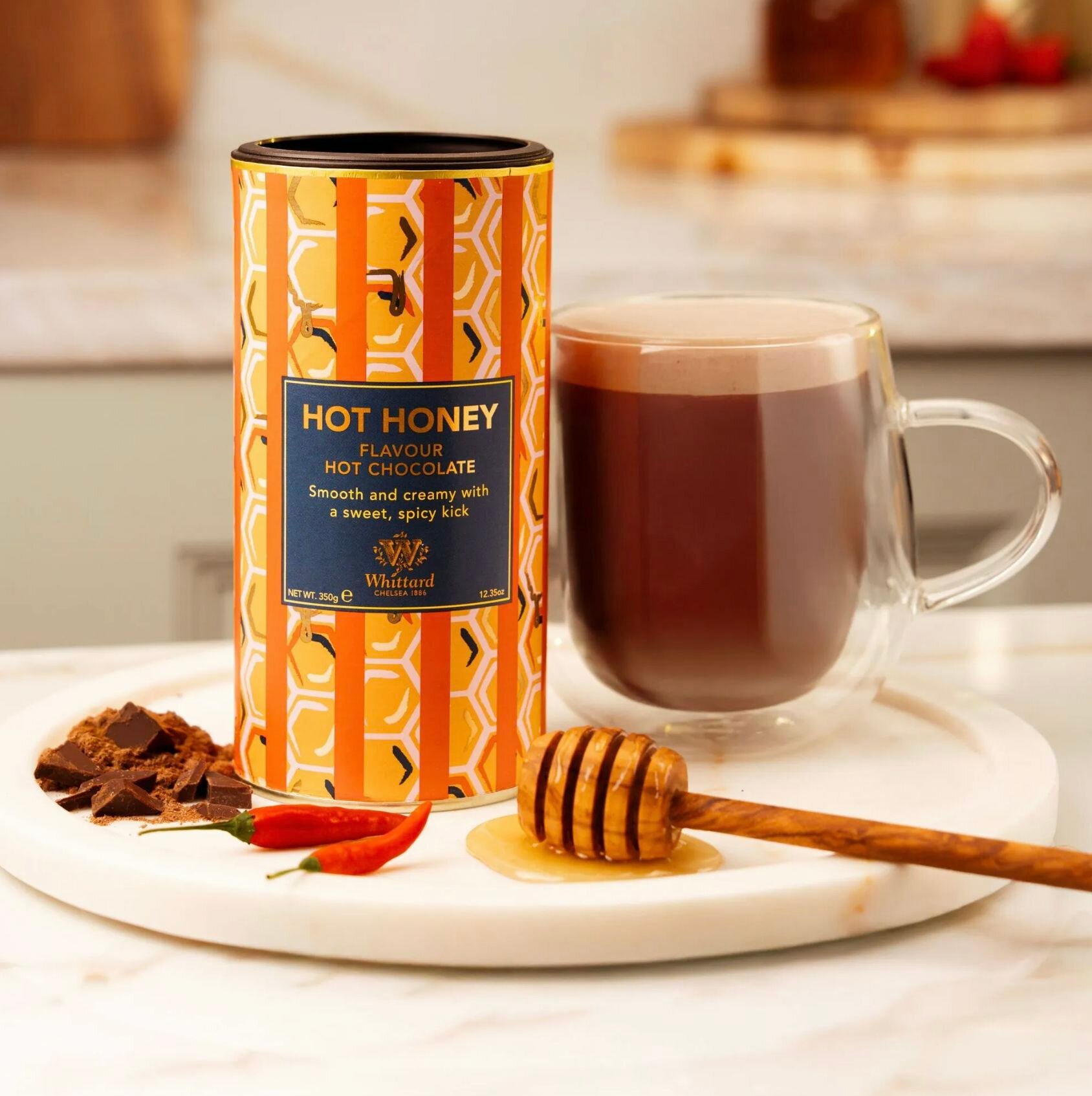 Whittard of Chelsea Горячий шоколад со вкусом мёда с чили 350г