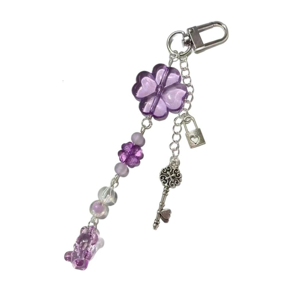 Ручной работы брелок Бант Клевер Четырехлистный Кулон для телефона Аксессуар для сумки, рюкзака, - Раздел 2