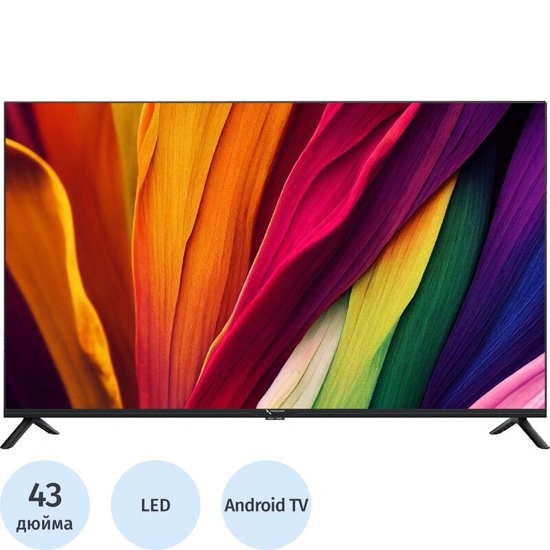 Телевизор Триколор H43U5500SA, SMART TV, 43', Ultra HD, 4K, черный