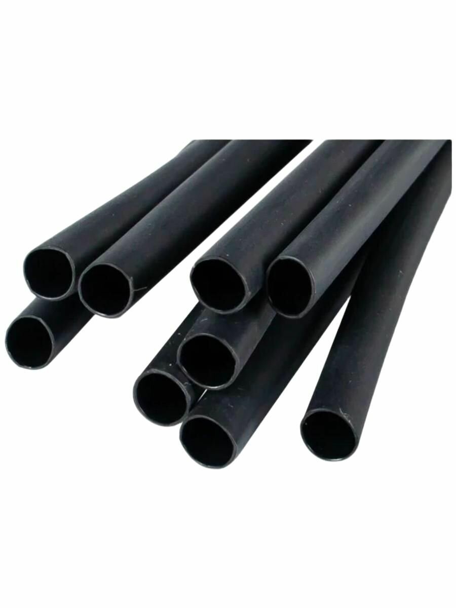 Трубка КВТ ТТК 2:1-6/3 черная, 1м, 1000В, 10 шт, 74301