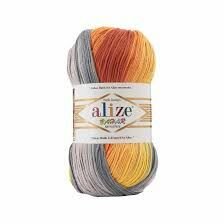 Пряжа Alize Bahar Batik 5508 (5 мотков по 100г/260м)