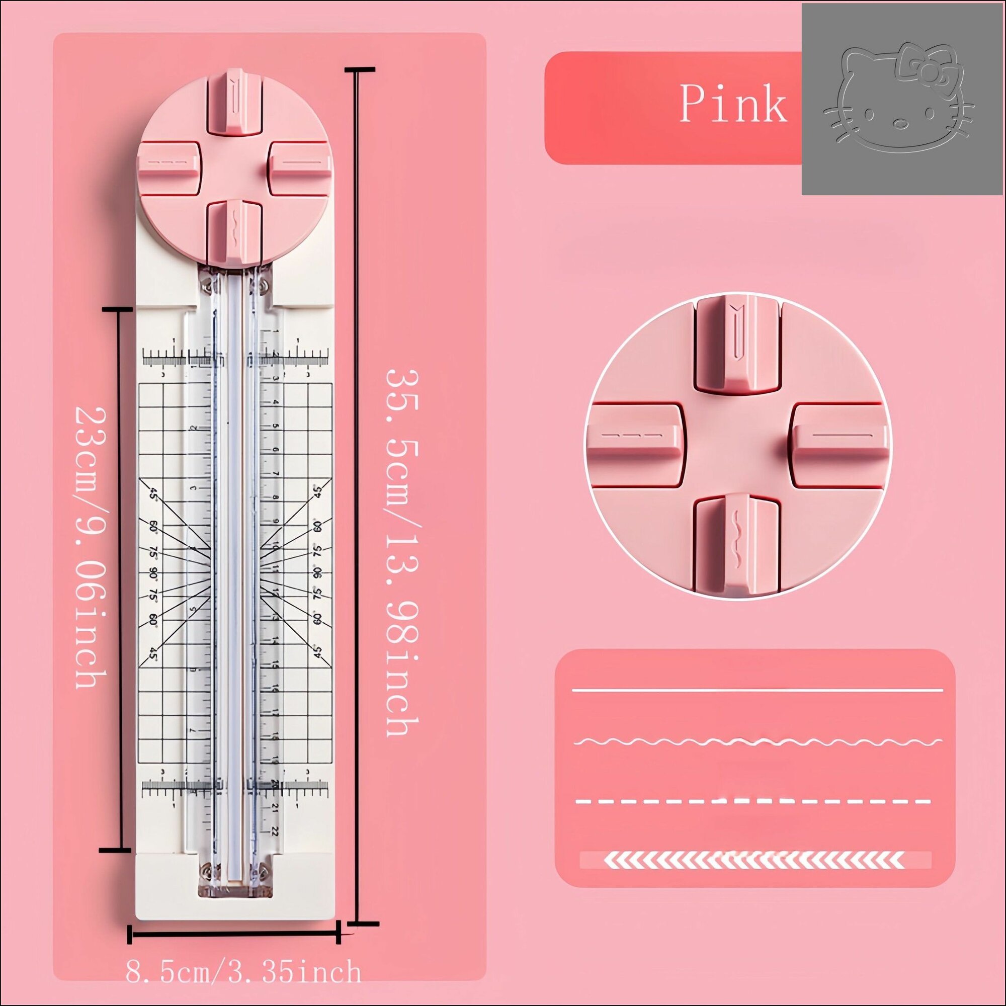 Эксклюзивный ручной работы нож 4 в 1 для резки и биговки бумаги, представляющий многофункциональный канцелярский инструмент