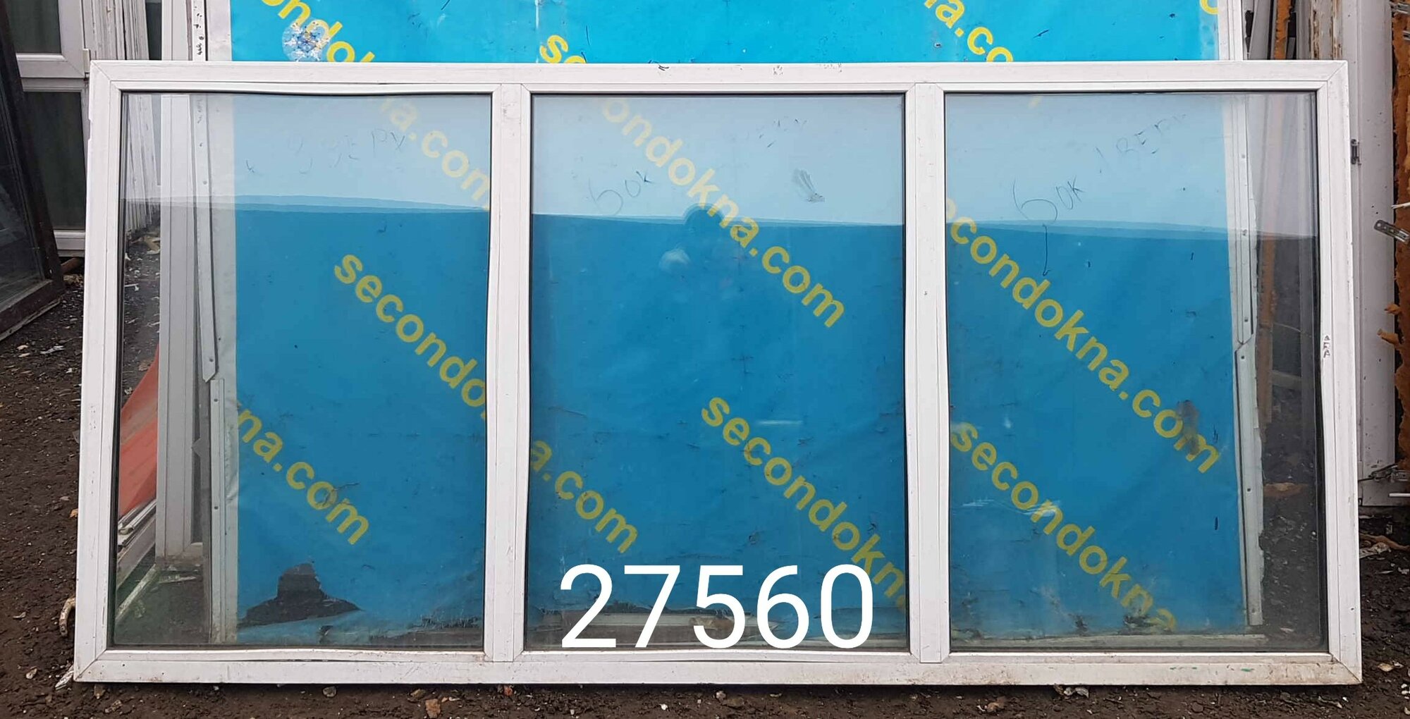 Пластиковое окно Б/У 1190(в)х2440(ш)