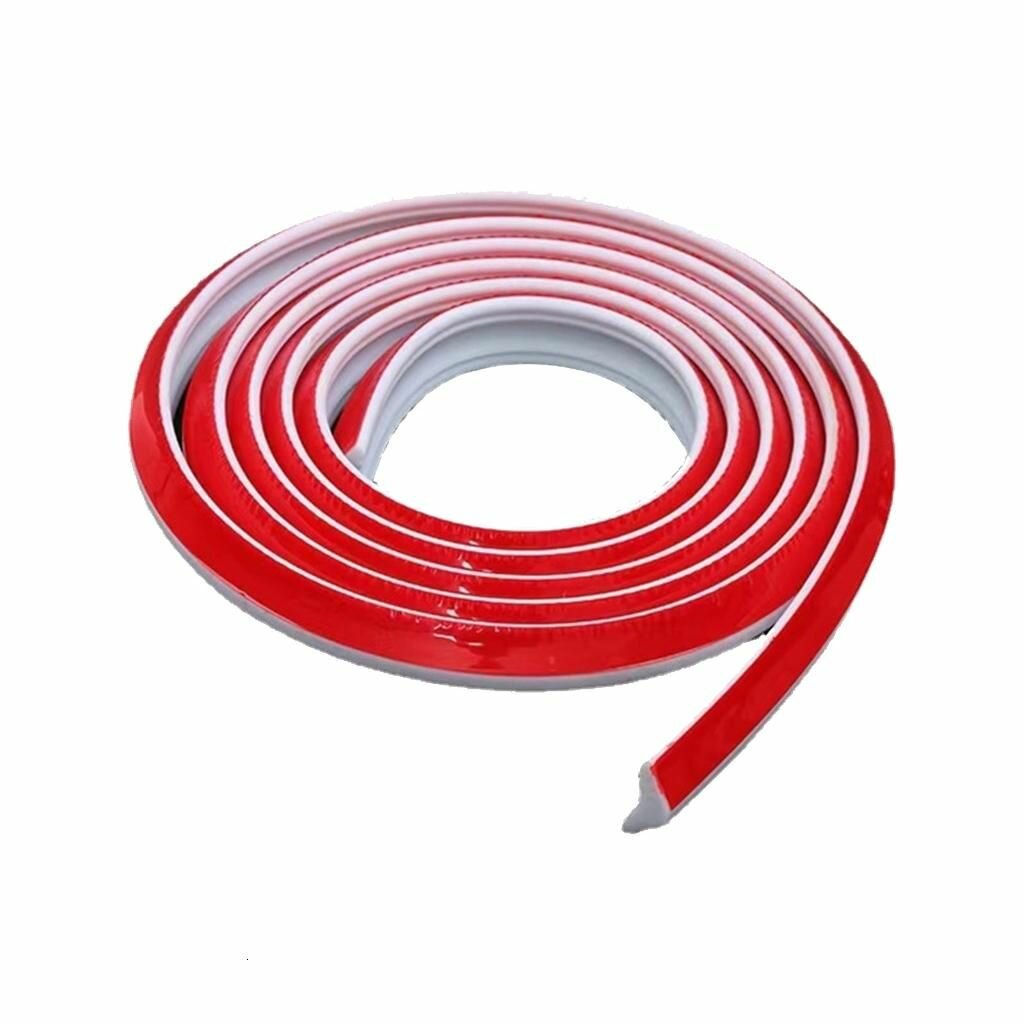 Гибкий плинтус 5м, Белый - Средний